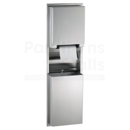 Bobrick Recessed Convertible Paper Towel Dispenser with Waste ...