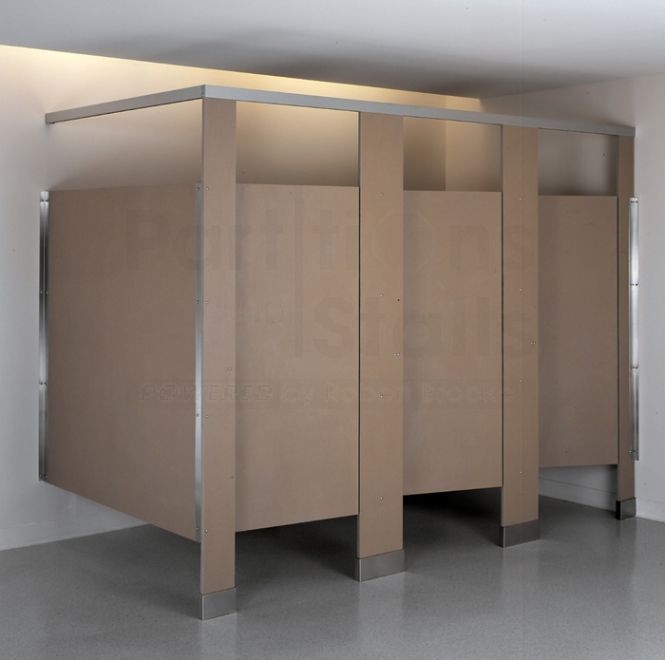 Bobrick Phenolic Partitions in a Corner
