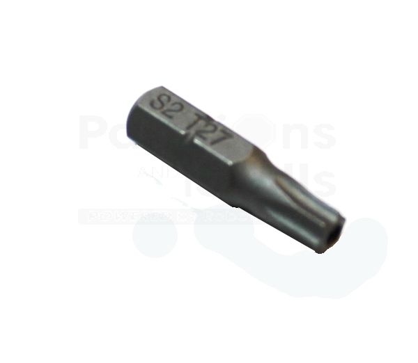 Replacement bit for T27 Torx in drivers that use 1/4" shank